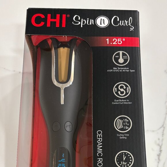 Chi | Skincare | Chi Spin N Curl Curling Iron For Healthy Shiny ...